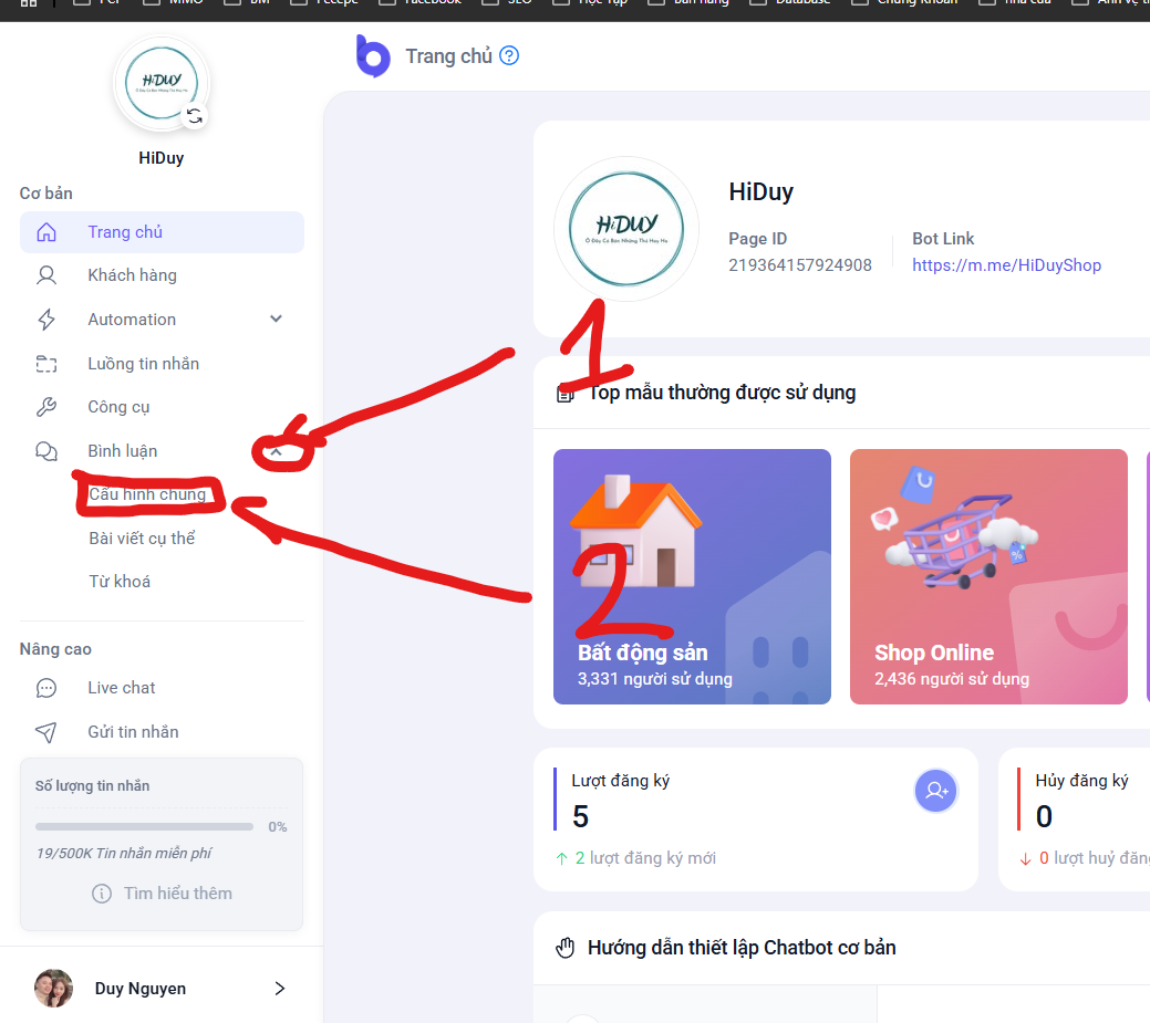 BÀI 9:(PHẦN 2) GIỚI THIỆU 1 SỐ TÍNH NĂNG CỦA PANCAKE VÀ BOTCAKE – HiDUY